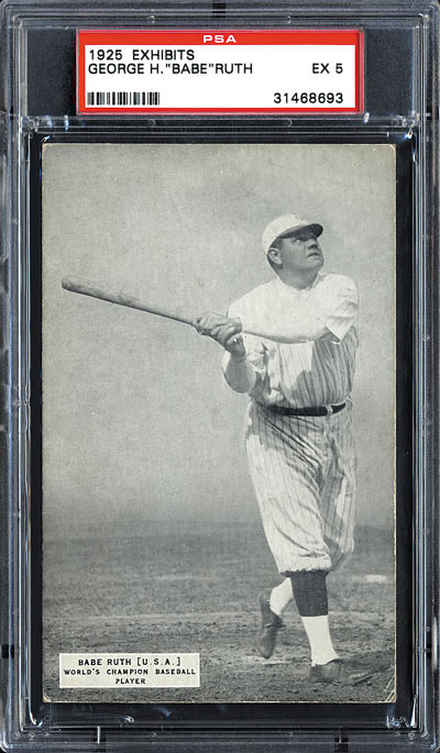 1925 Champions Babe Ruth Exhibit Style Card | REA Archive