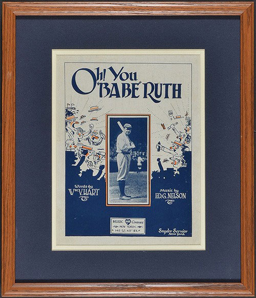1920 Oh! You "Babe" Ruth Sheet Music | REA Archive