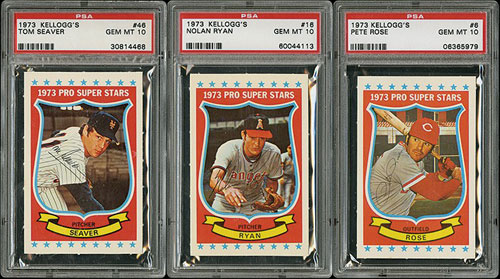 1973 Kellogg's Complete PSA GEM MINT 10 Set (54 cards) - #1 PSA Set ...