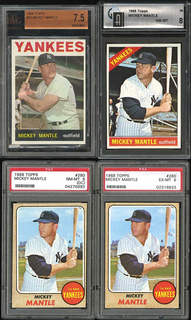 1961 to 1969 Topps Mickey Mantle PSA-Graded Collection (7) | REA Archive