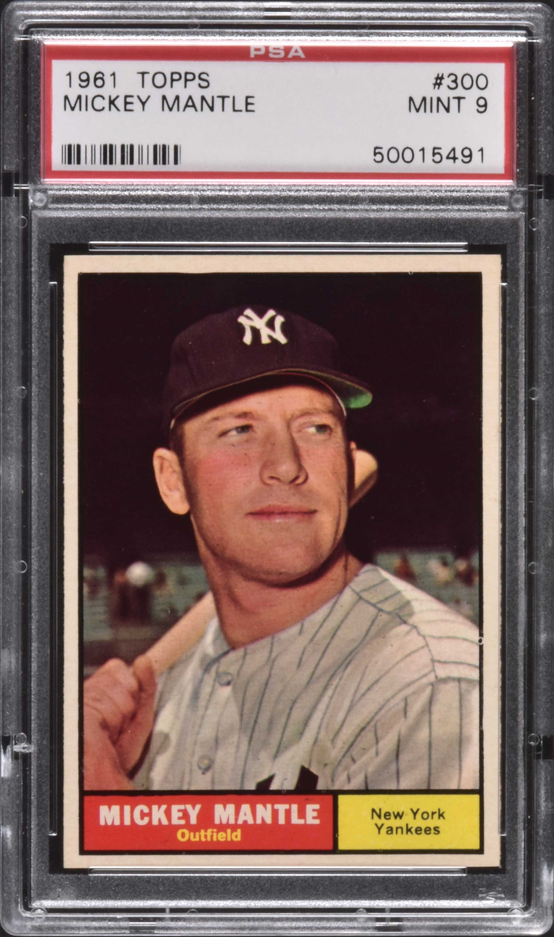1961 Topps #300 Mickey Mantle PSA MINT 9 | REA Archive