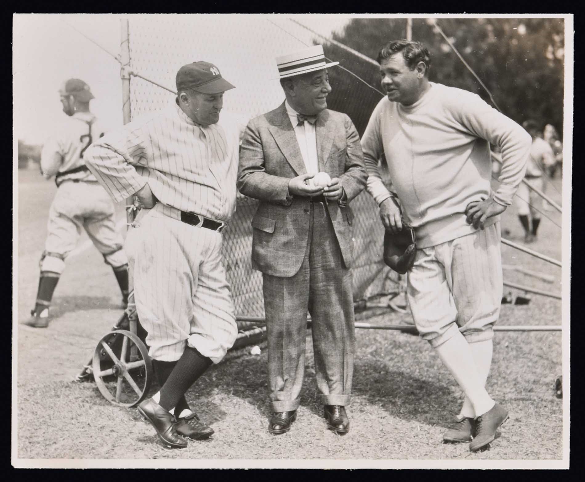 Circa 1930s Babe Ruth, Joe McCarthy, and Jacob Ruppert Original ...
