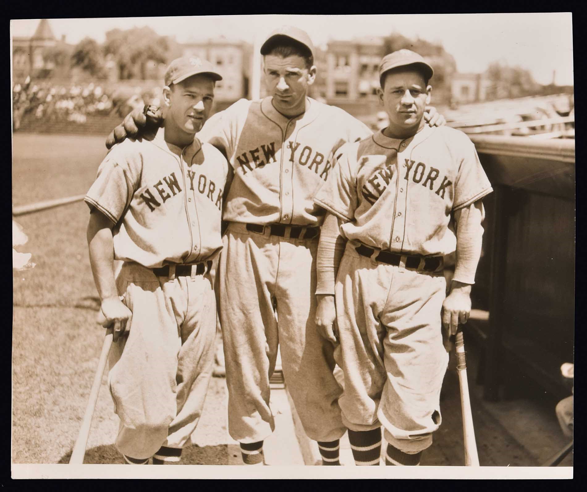 Circa 1930s Mel Ott and Carl Hubbell Original Photograph - PSA/DNA Type ...
