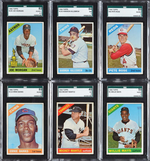 1966 Topps Collection (1,099 cards) Including Partial Set (270/598) and ...