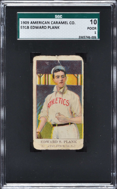 1910-Era Eddie Plank SGC-Graded Caramel-Card Collection (5) | REA Archive