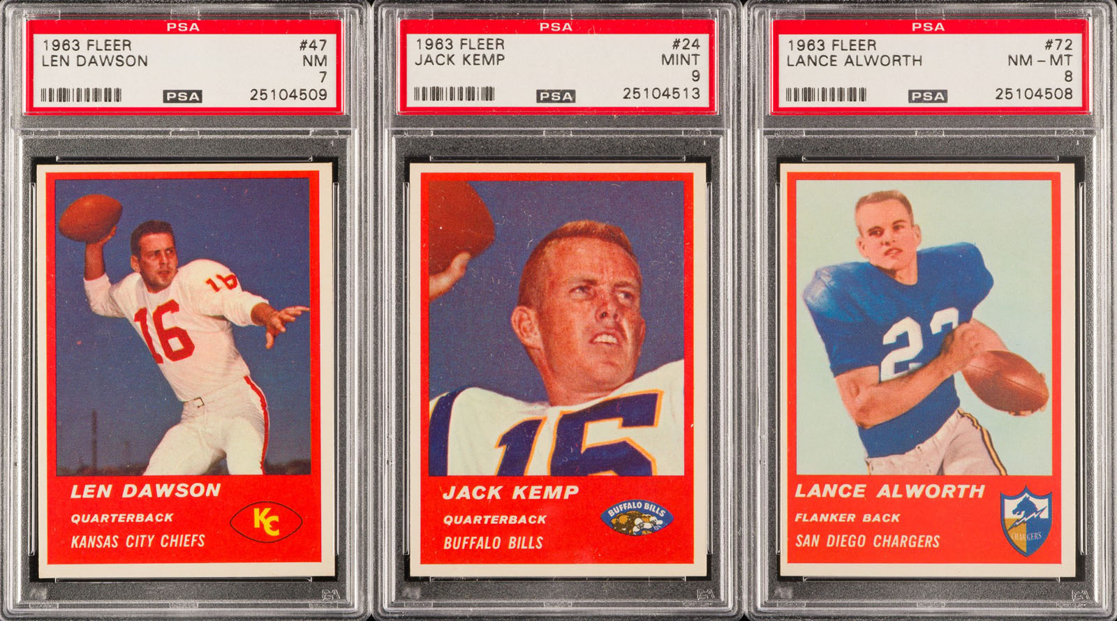 1963 Fleer Football Complete Set (89) Including Checklist | REA Archive
