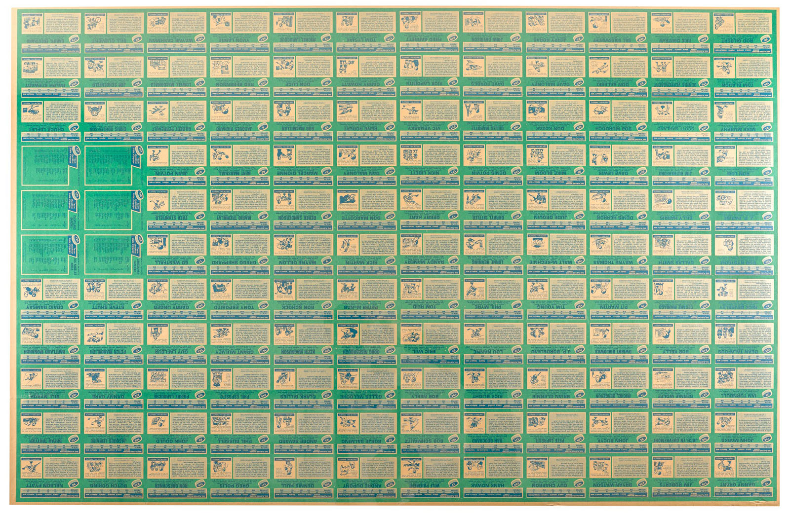 1976-1977 O-Pee-Chee Hockey Complete Set on Three Uncut Sheets with Bryan Trottier Rookie | REA ...