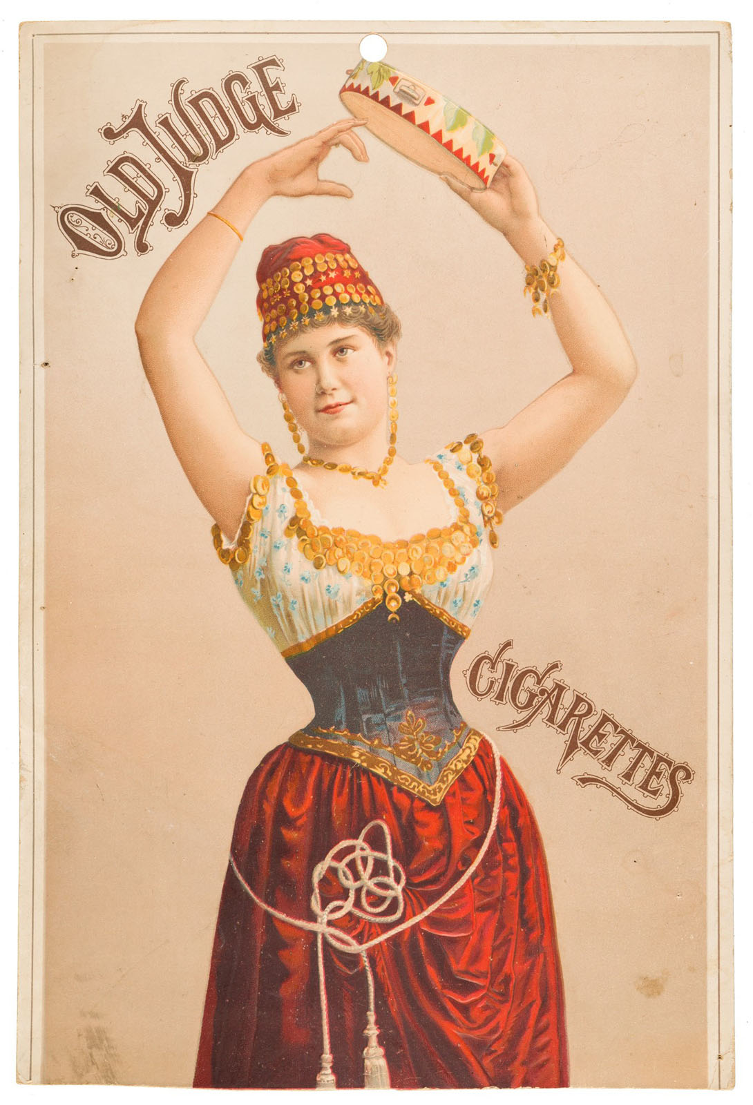 Circa 1880s Old Judge Cigarettes Advertising Sign | REA Archive