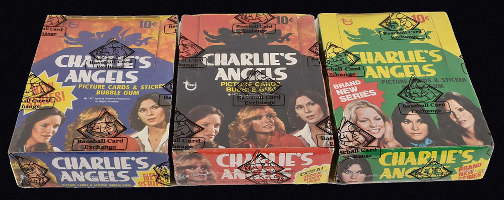1977 Topps "Charlie's Angels" Series 1, 2, and 4 Unopened Wax Box Collection (3 Boxes, 108 Packs ...