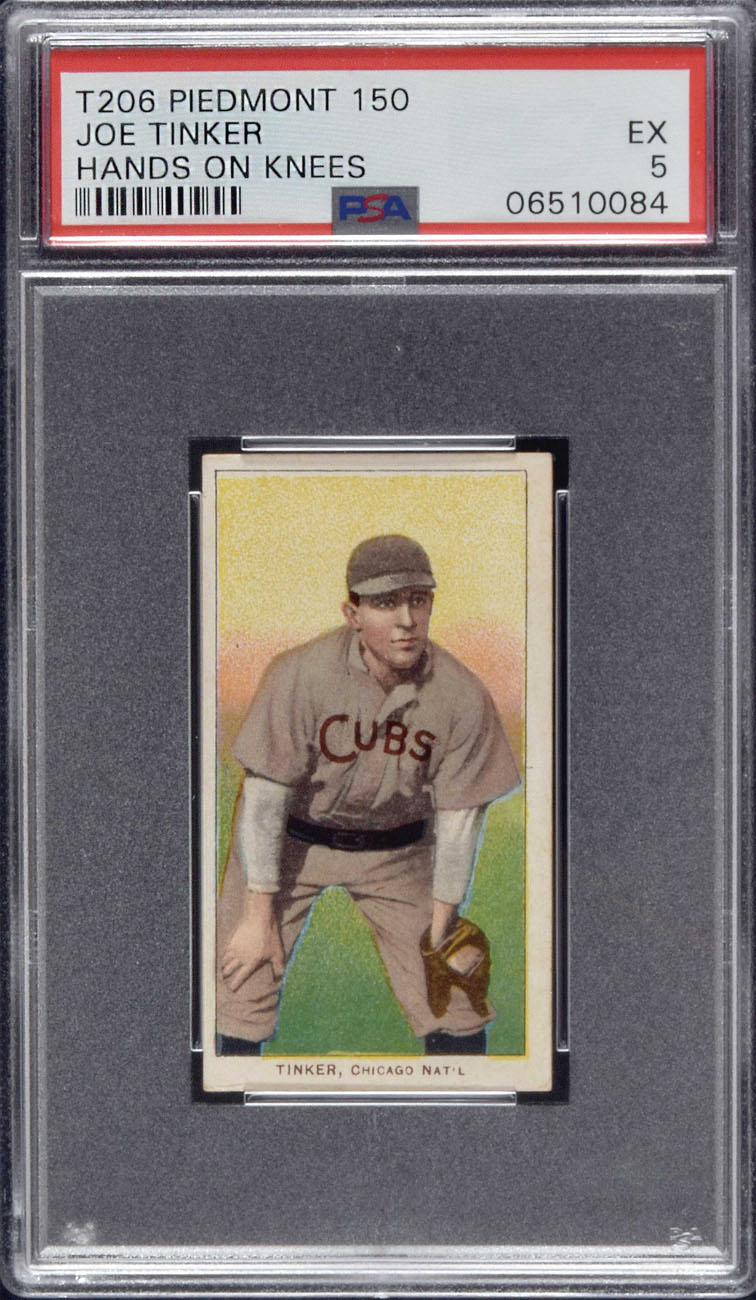 1909-1911 T206 White Border Joe Tinker Hands On Knees PSA EX 5 | REA Archive
