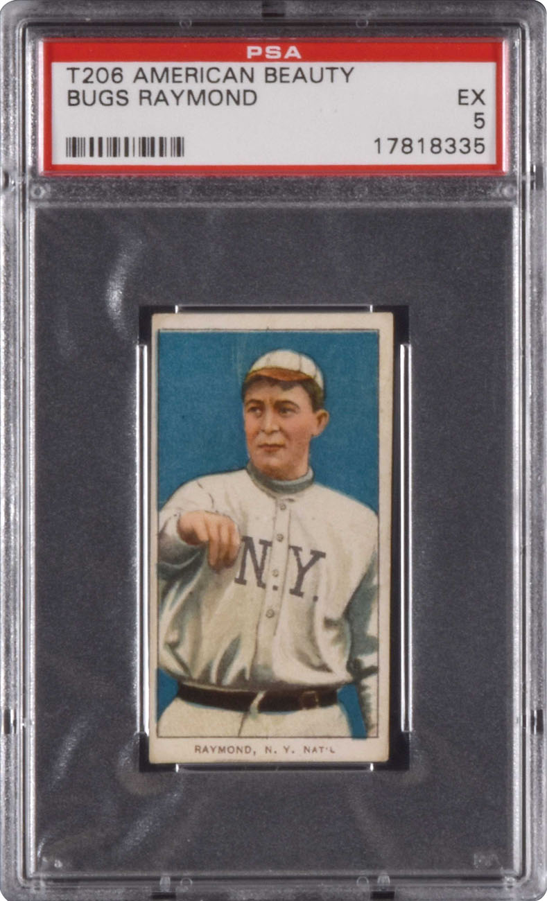 1909-1911 T206 White Border Bugs Raymond PSA EX 5 - American Beauty 350 ...