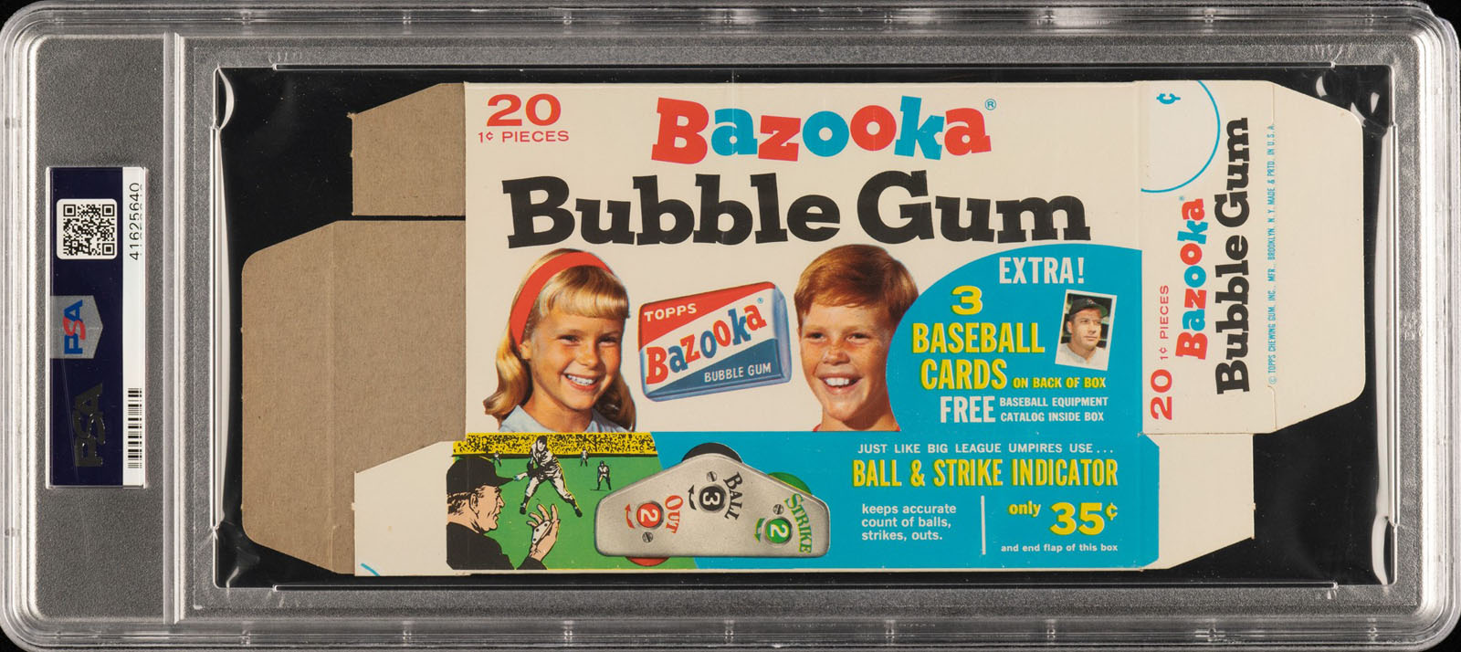 1967 Bazooka Complete Box with #16 Willie Mays PSA NM-MT 8 - Highest ...