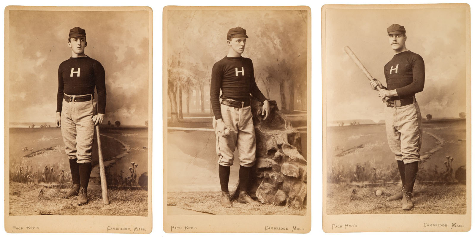 Nineteenth-Century Harvard Baseball Cabinet-Card Collection (3) | REA ...