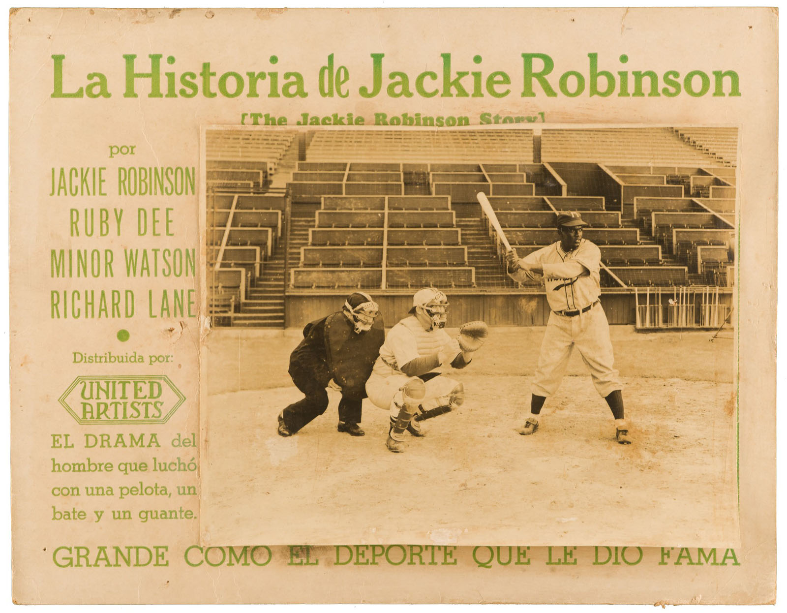 1950 "La Historia de Jackie Robinson (The Jackie Robinson Story ...