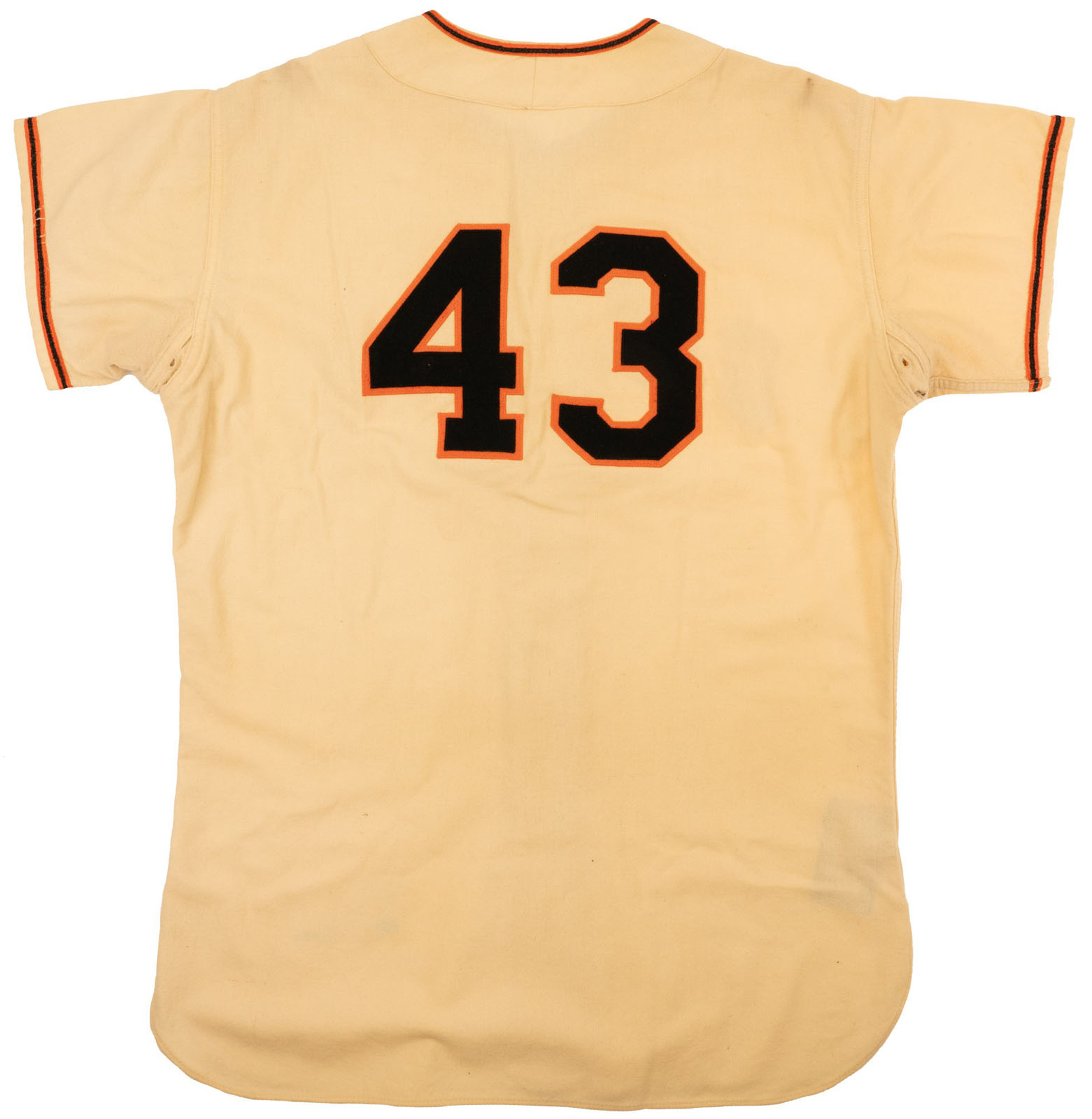 1955 Johnny Antonelli New York Giants Game-Used Home Jersey MEARS A10 ...