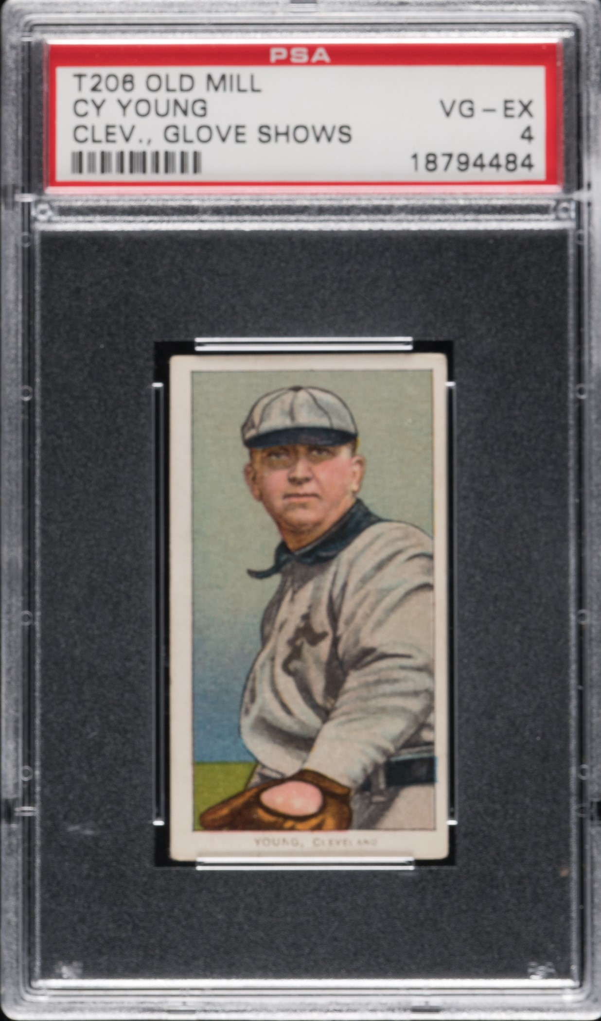 1909-1911 T206 White Border Cy Young Glove Shows PSA VG-EX 4 - Old Mill ...