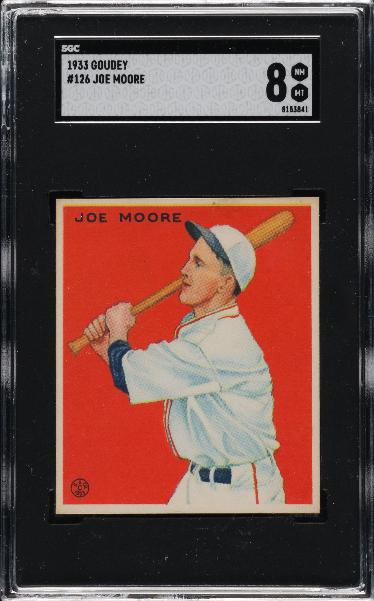 1933 R319 Goudey #126 Joe Moore SGC NM/MT 8 - Highest Graded! | REA Archive
