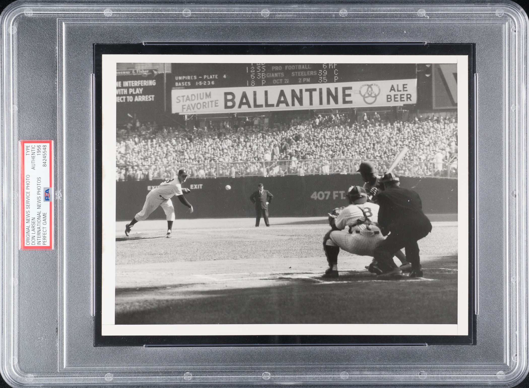 1956 Don Larsen Perfect Game Original News Service Photograph - PSA/DNA ...