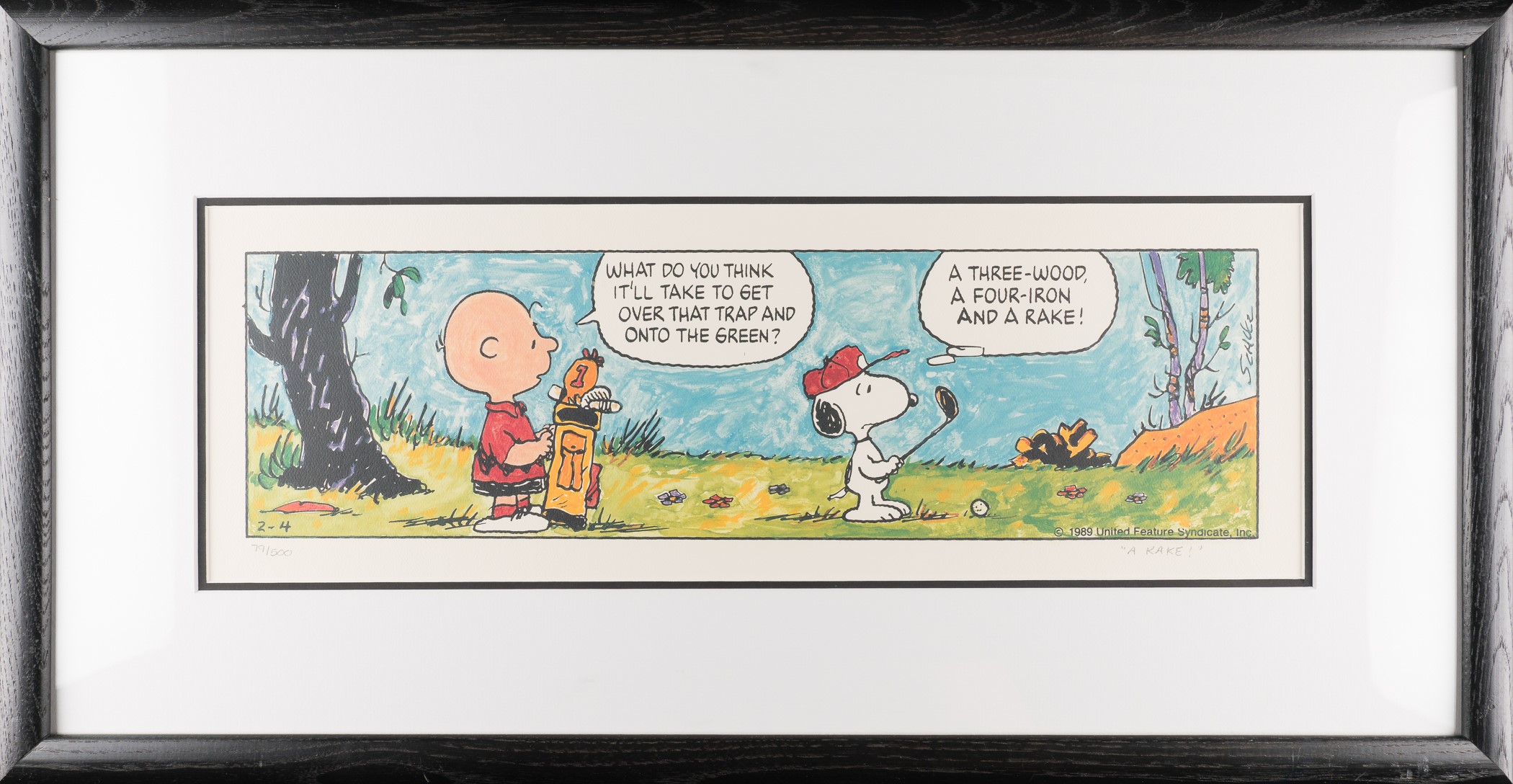 Pair of Charles Schulz "Peanuts" Golf Lithographs | REA Archive