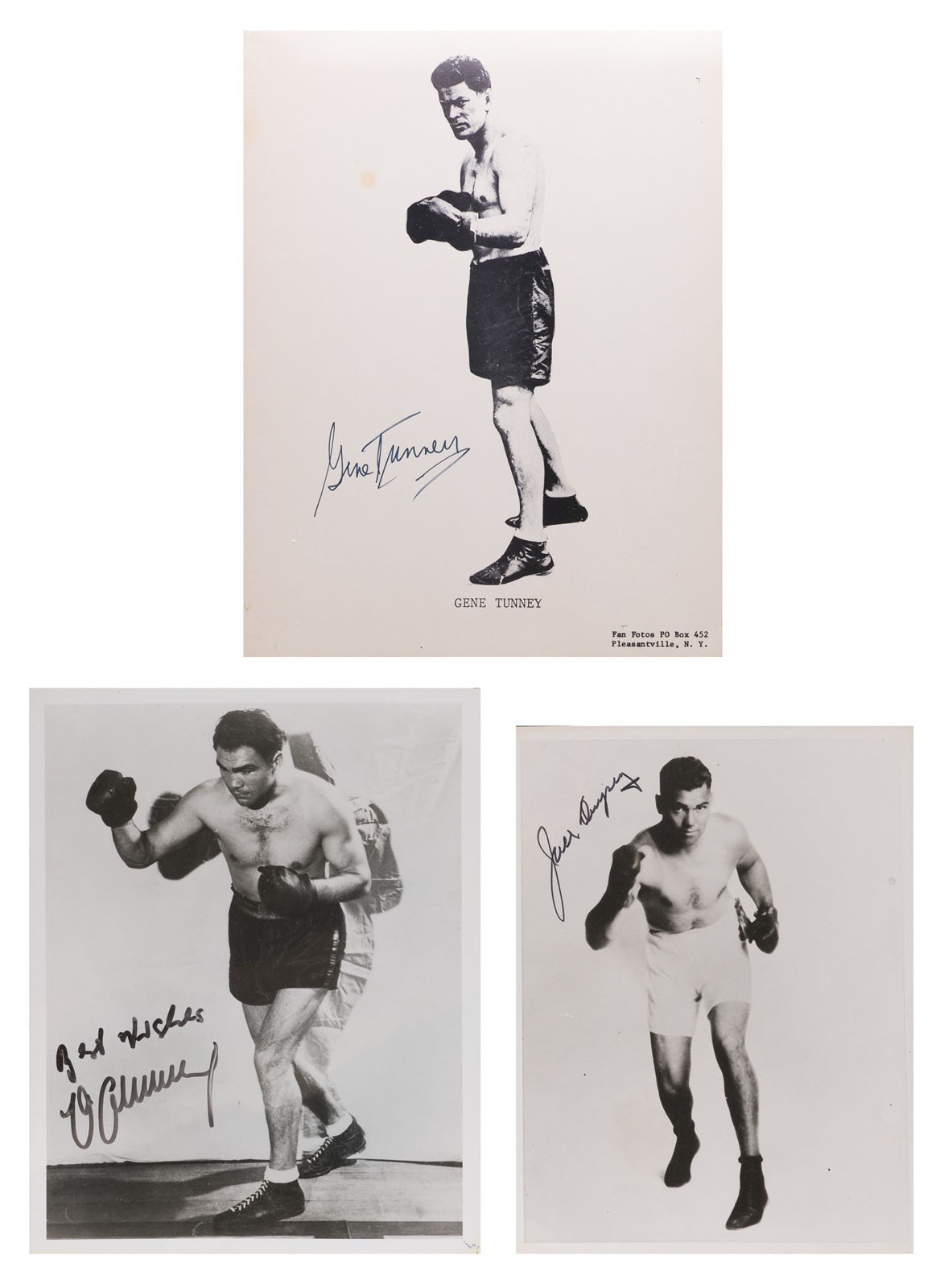 Joe Louis, Jack Dempsey, Gene Tunney, and Max Schmeling Signed ...