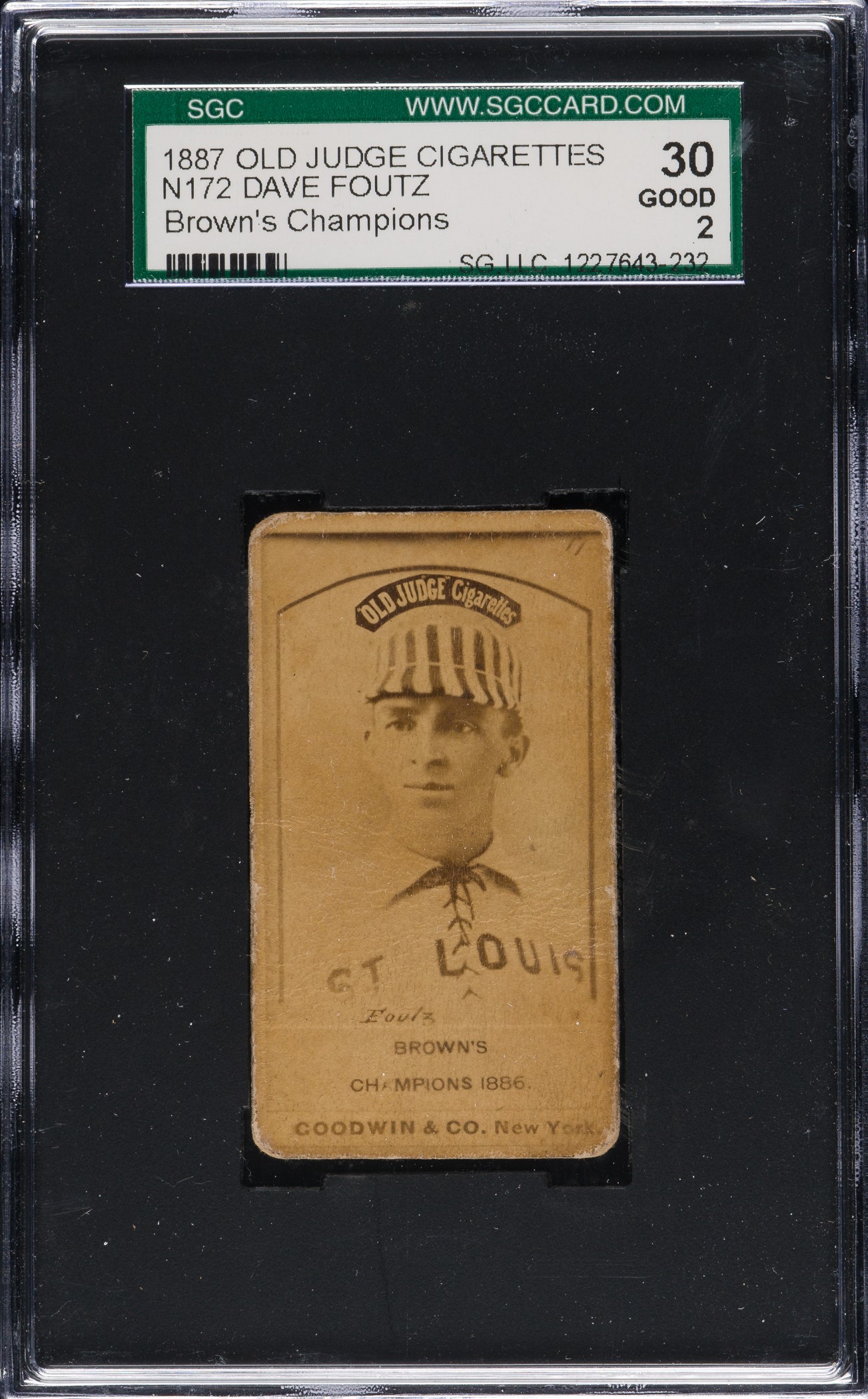 1887 N172 Old Judge Dave Foutz - Brown's Champions | REA Archive