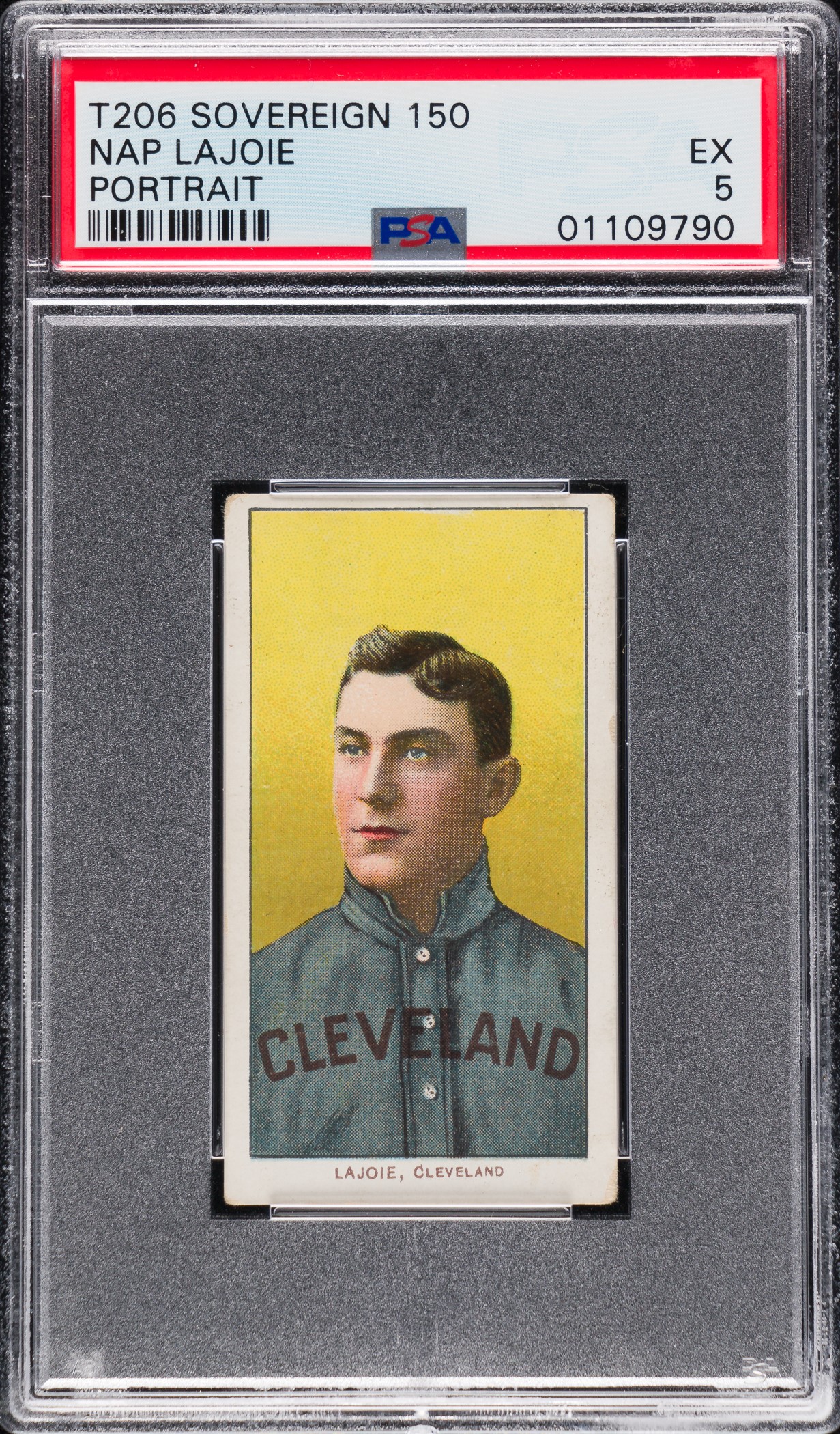 1909-1911 T206 White Border Nap Lajoie Portrait PSA EX 5 - Sovereign ...