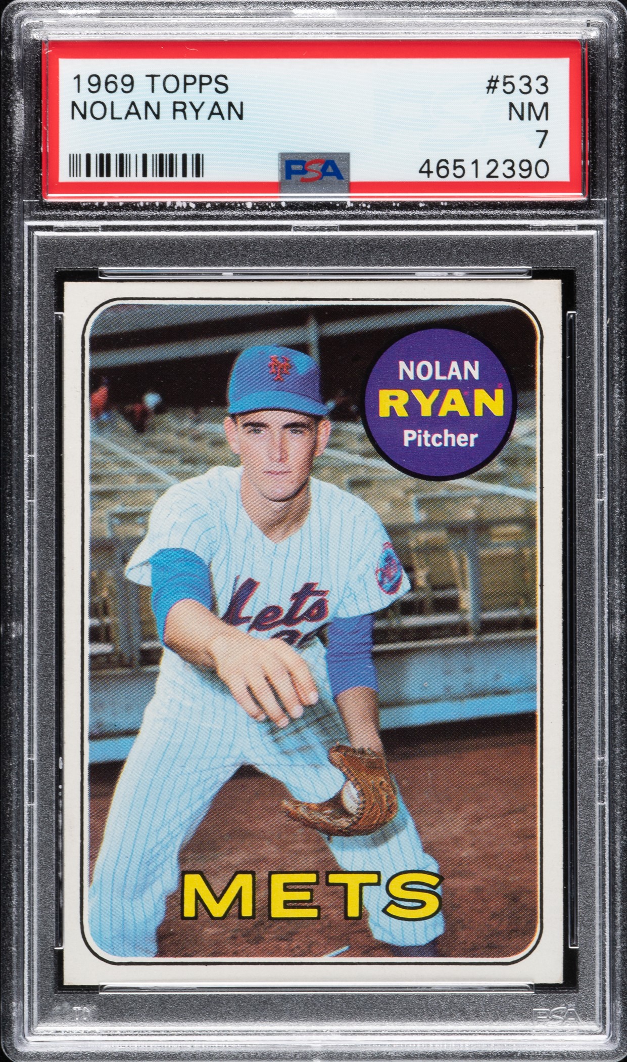 1969 Topps #533 Nolan Ryan PSA NM 7 | REA Archive