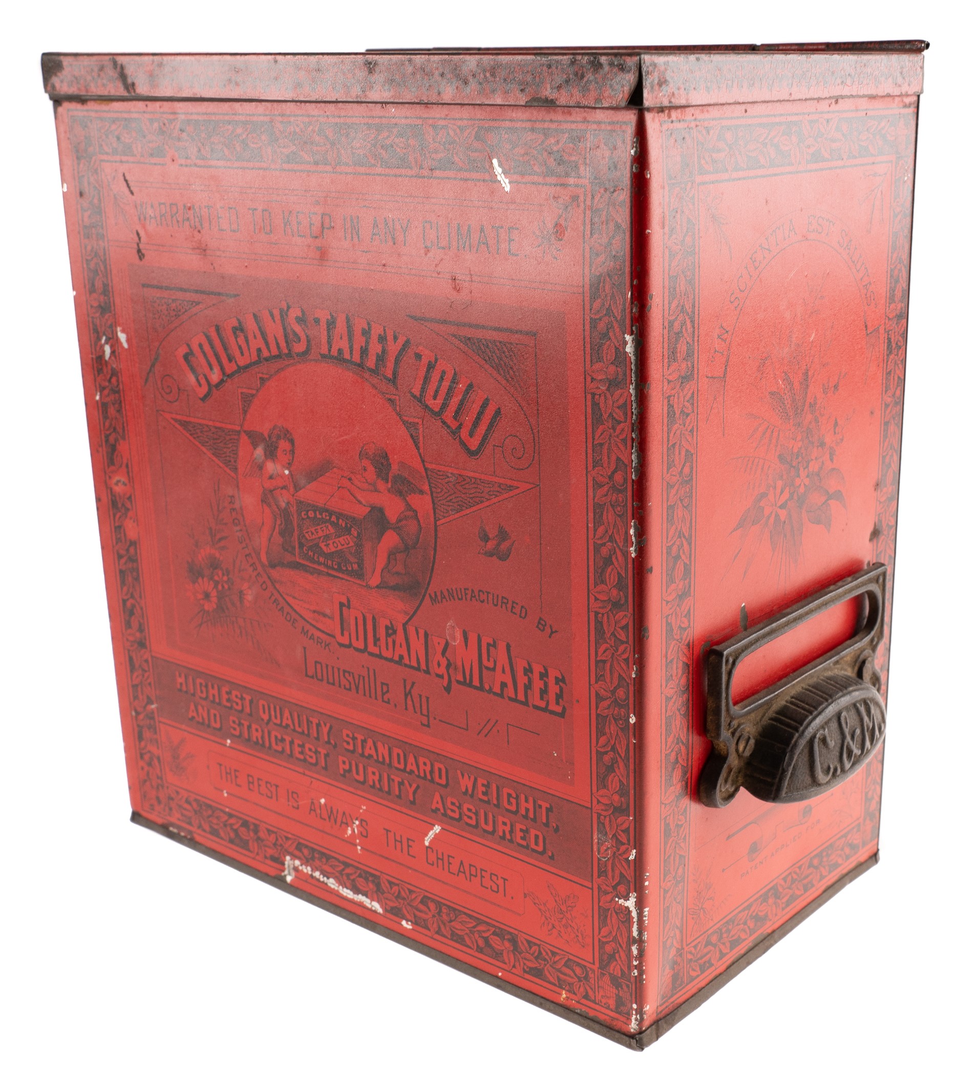 Circa 1910 Colgan’s Taffy Tolu Chewing Gum Display Tin | REA Archive