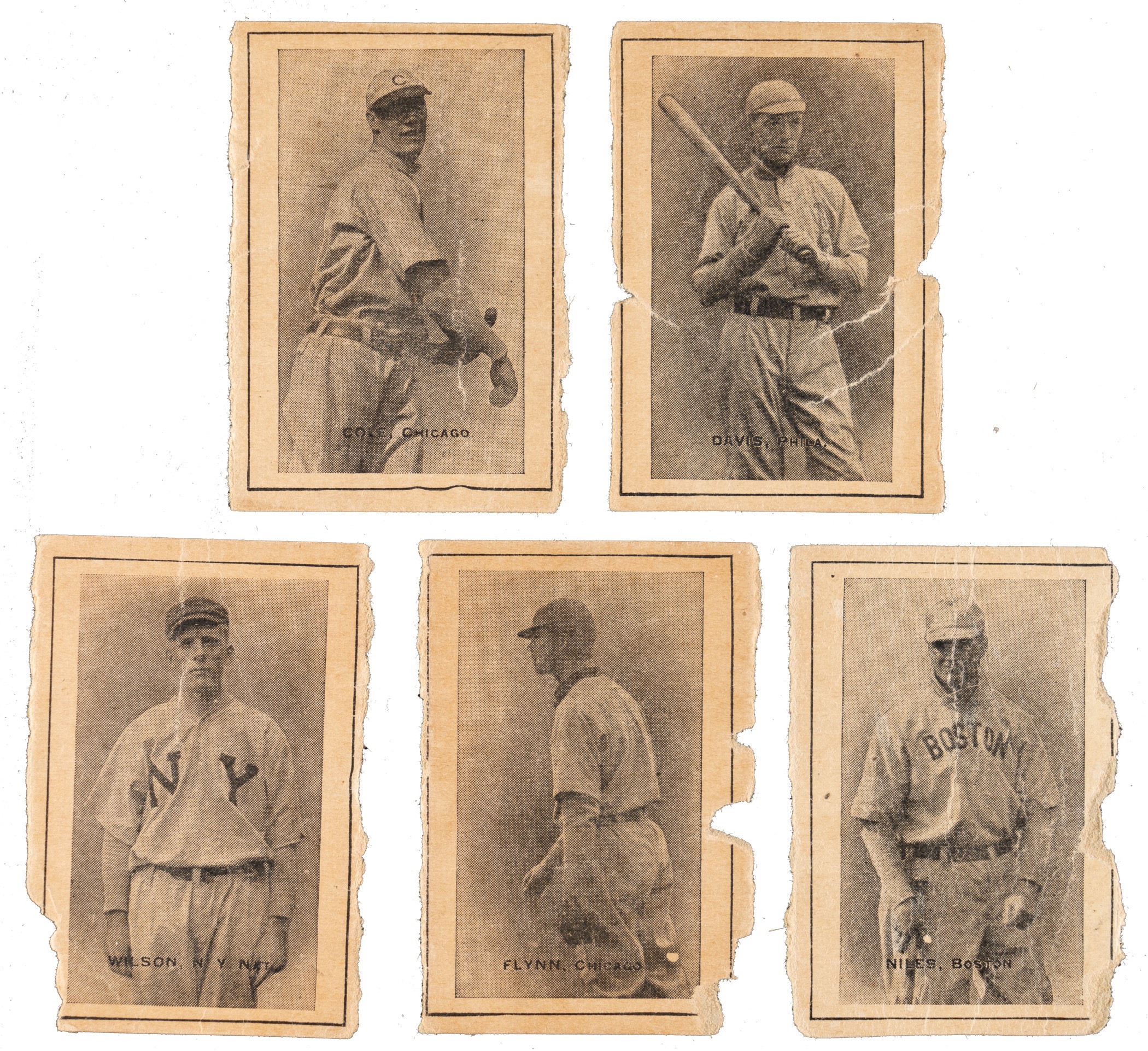 1911 "Baseball Bats" Candy Collection (8) Including Nap Lajoie | REA ...