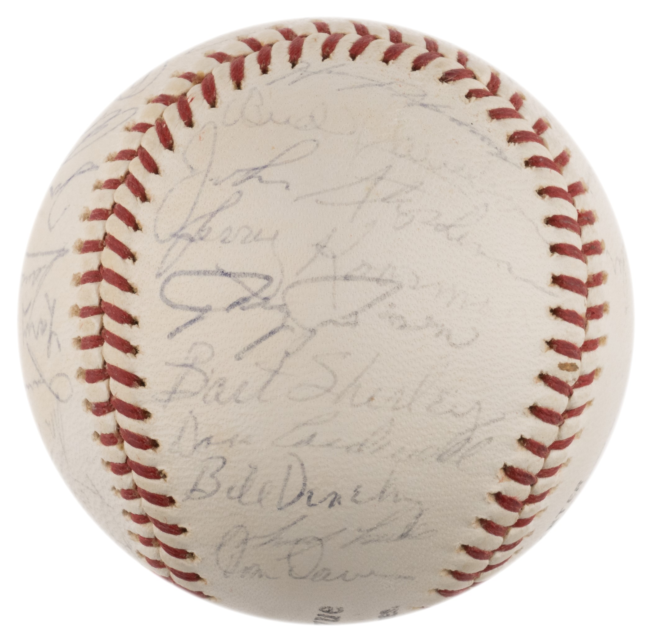 1967 New York Mets Team-Signed Baseball - Tom Seaver Rookie Year! | REA ...