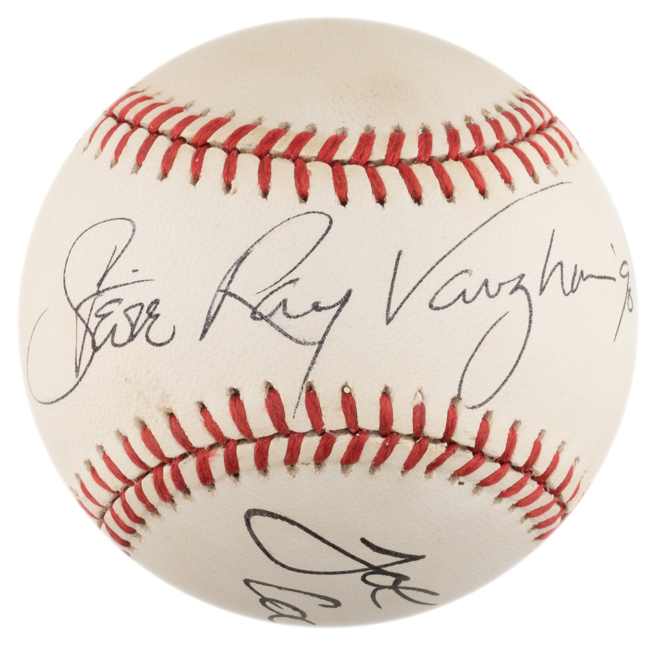 Outstanding Stevie Ray Vaughan and Joe Cocker Signed Baseball - One of ...