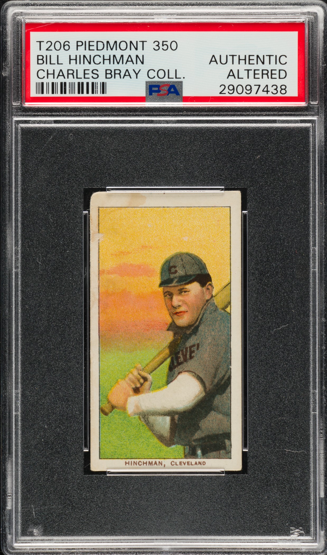 1909-1911 T206 White Border Bill Hinchman PSA Authentic (Charles Bray ...