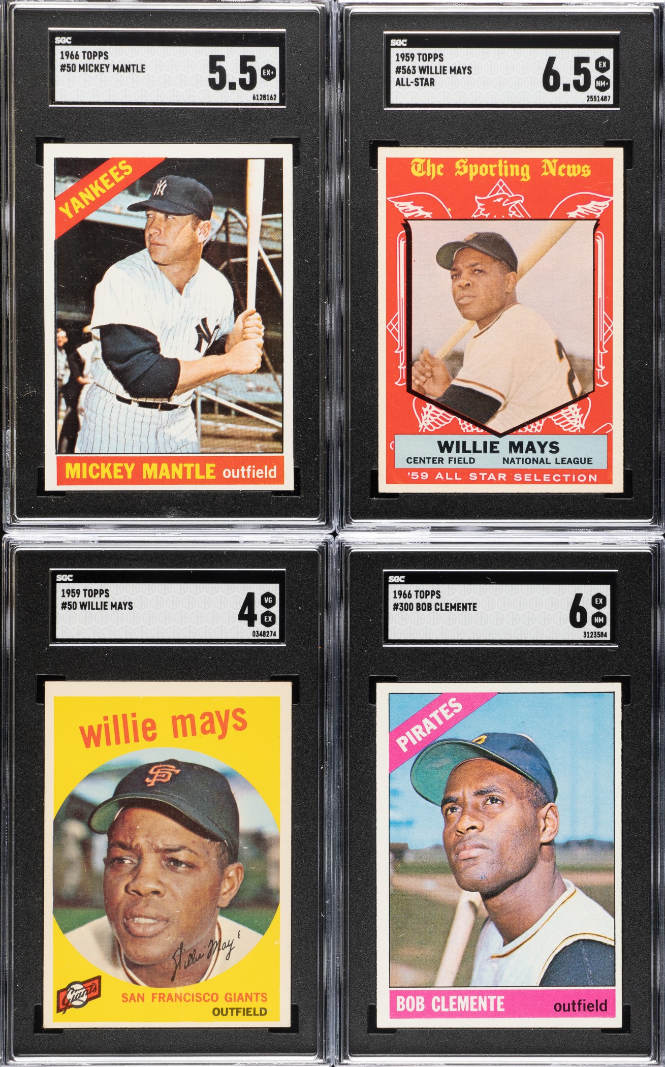 1954 to 1968 Topps Hall of Famer and Stars Collection (112) Including ...