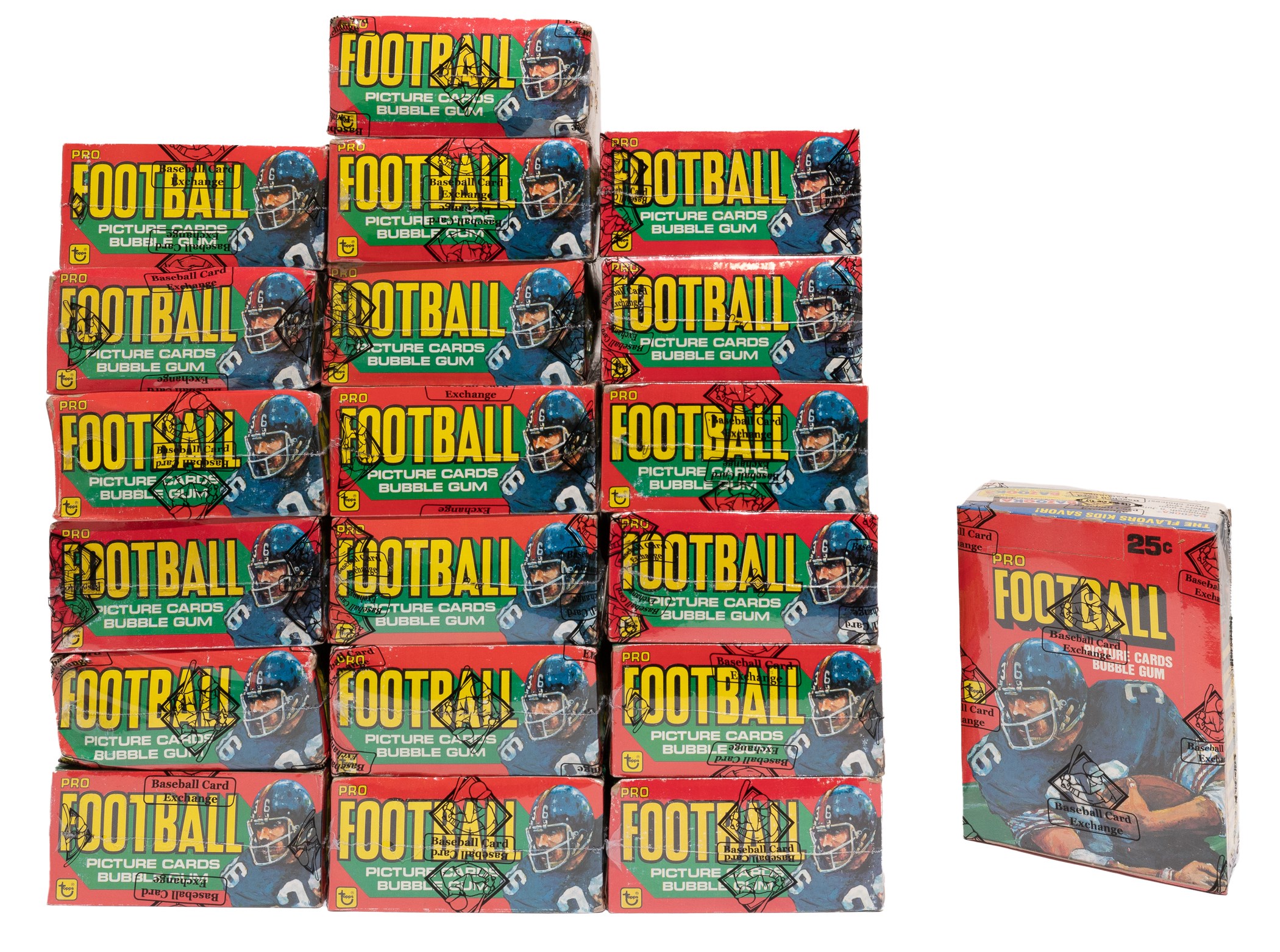 1980 Topps Football Original Unopened Wax Box Case (20 Boxes) - BBCE ...