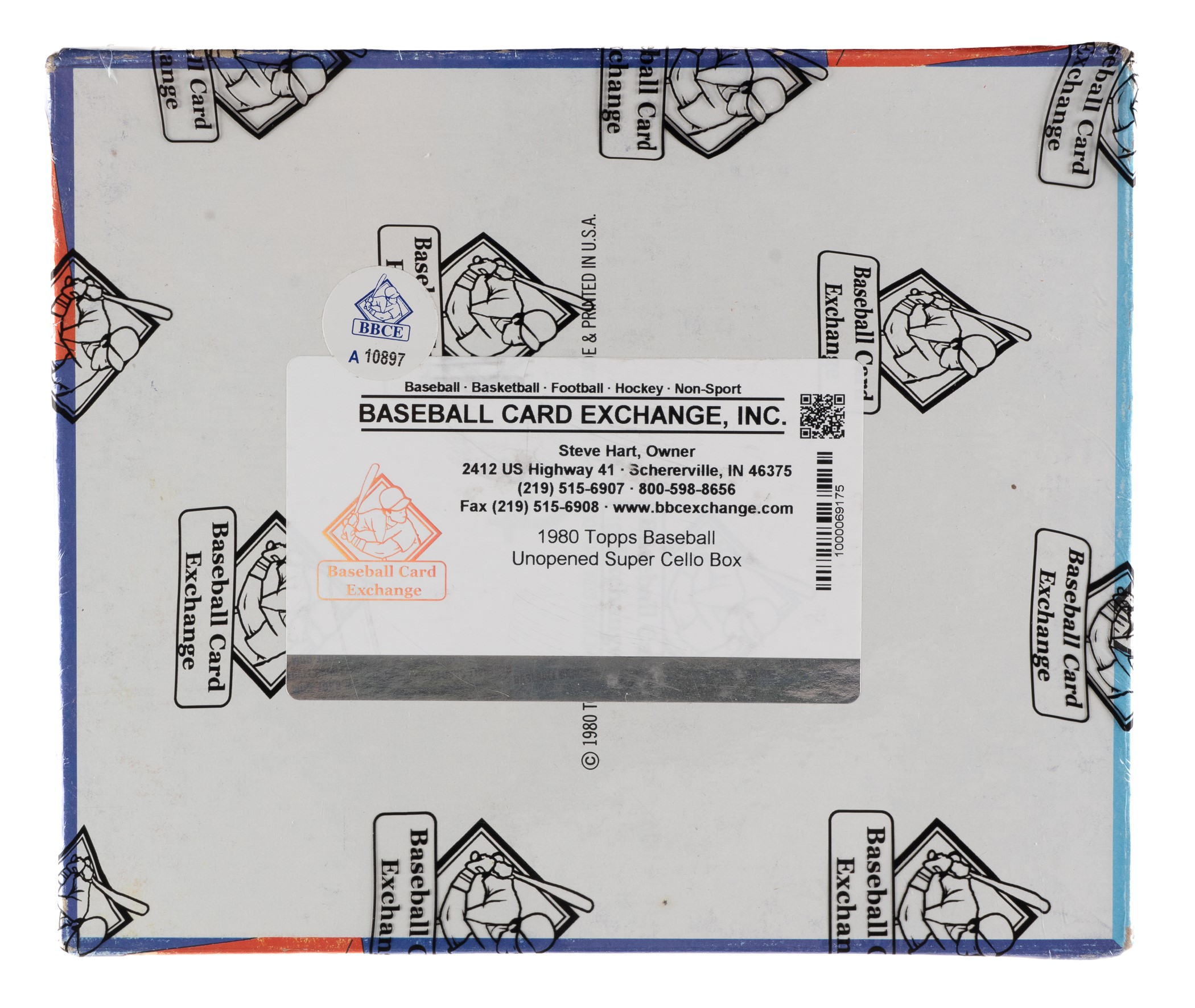 1980 Topps Unopened Super Cello Pack Box (24 Packs) - BBCE - Rickey ...