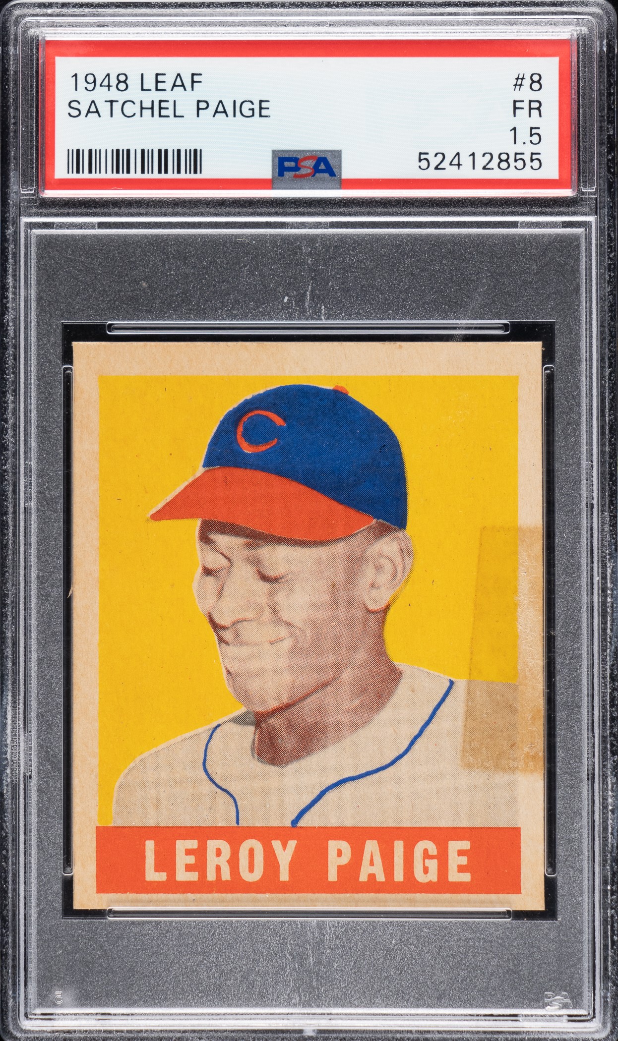 1948-1949 Leaf #8 Satchel Paige Rookie Short Print PSA FAIR 1.5 | REA ...