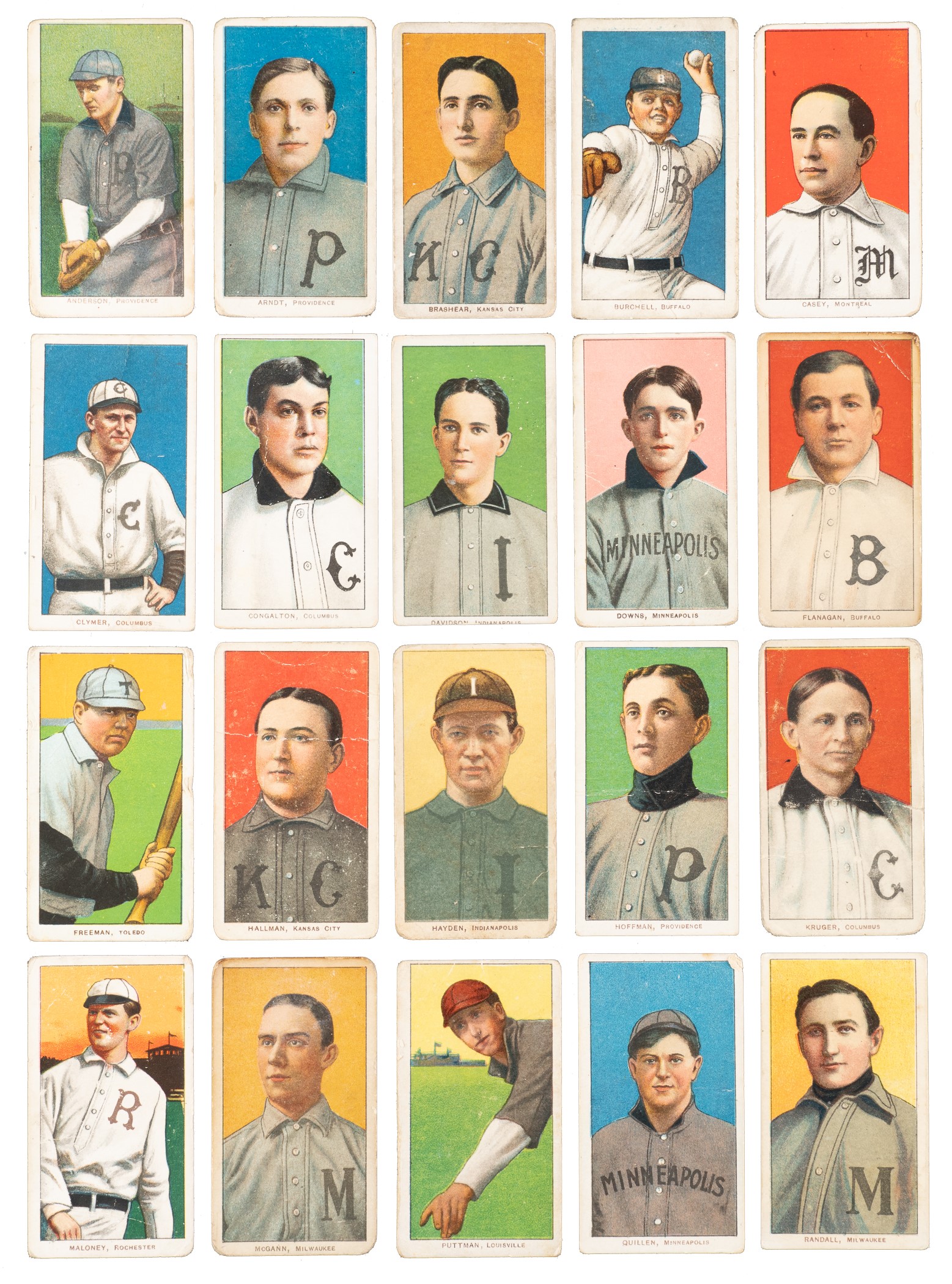 1909-1911 T206 White Border Minor League Collection (28) | REA Archive