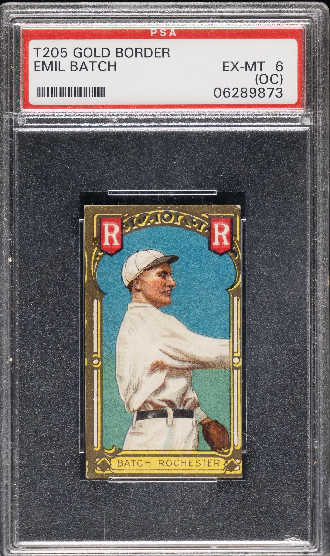1911 T205 Gold Border Emil Batch Minor Leaguer PSA EX-MT 6 (OC) | REA Archive