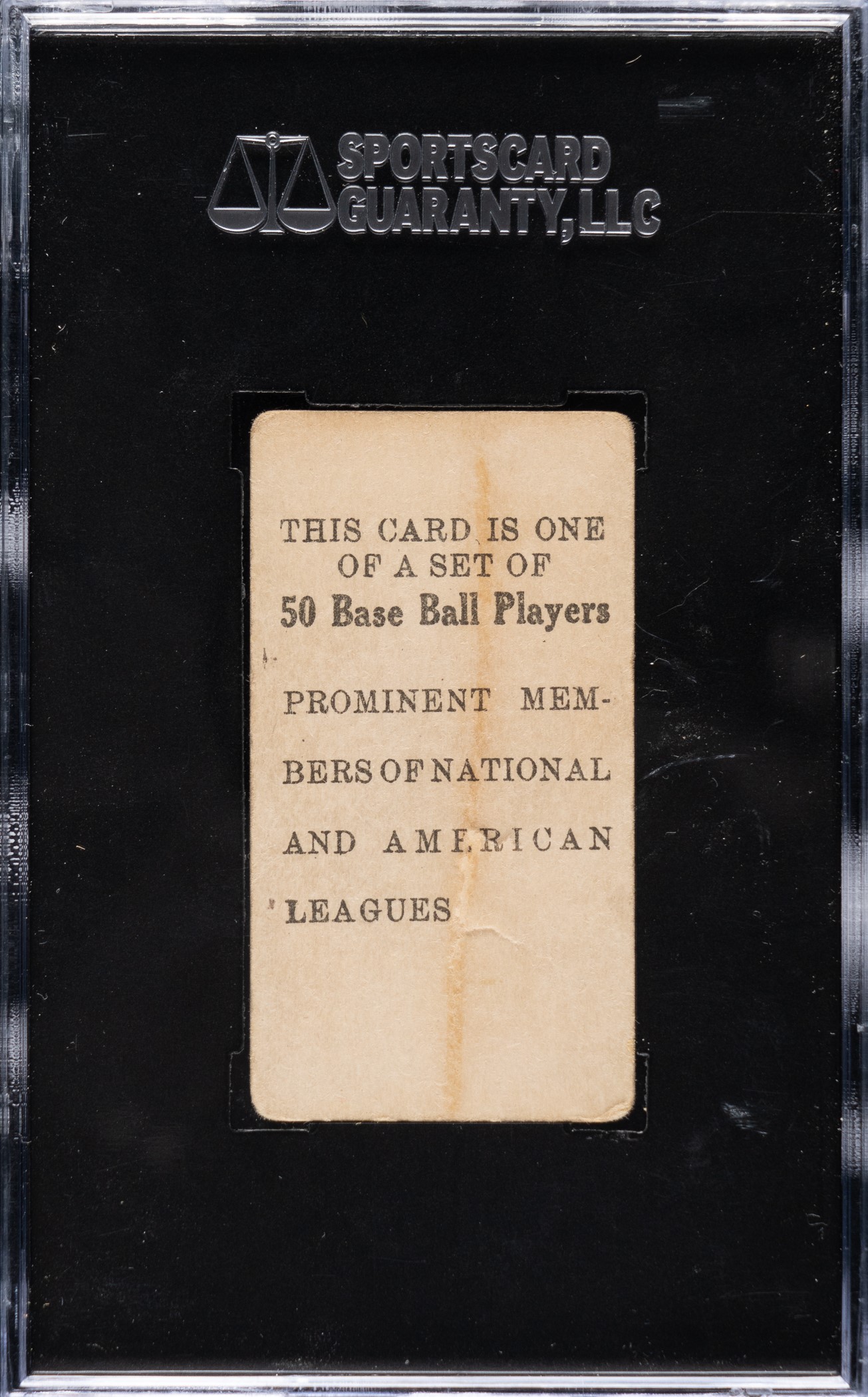 1909 E101 Anonymous "Set of 50" Heinie Zimmerman SGC GOOD 30 | REA Archive