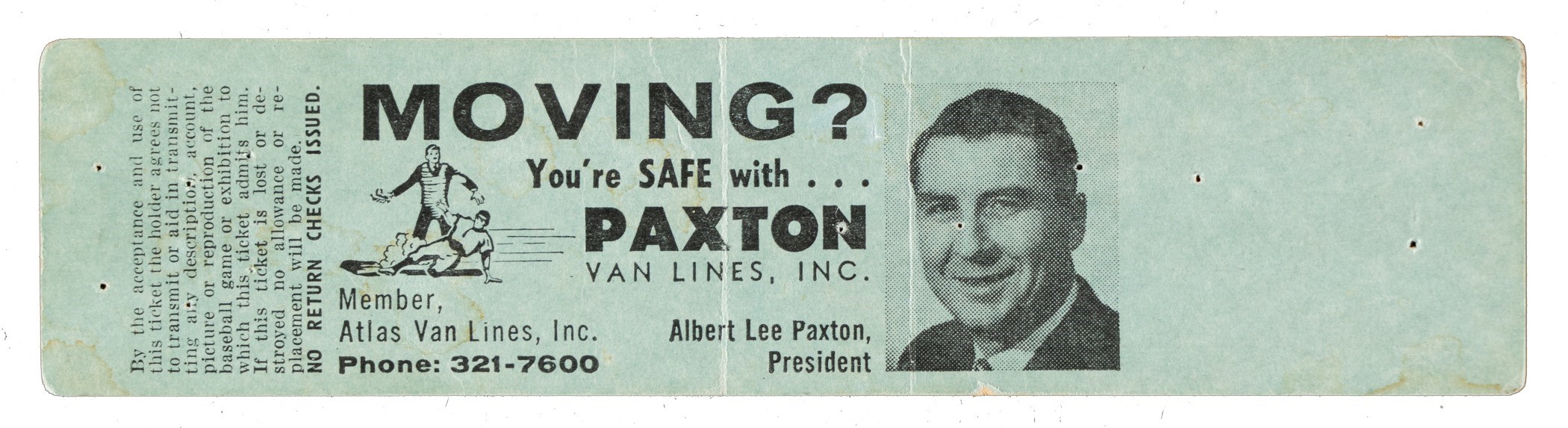 April 12, 1965 Washington Senators (vs. Boston Red Sox) Opening Day ...
