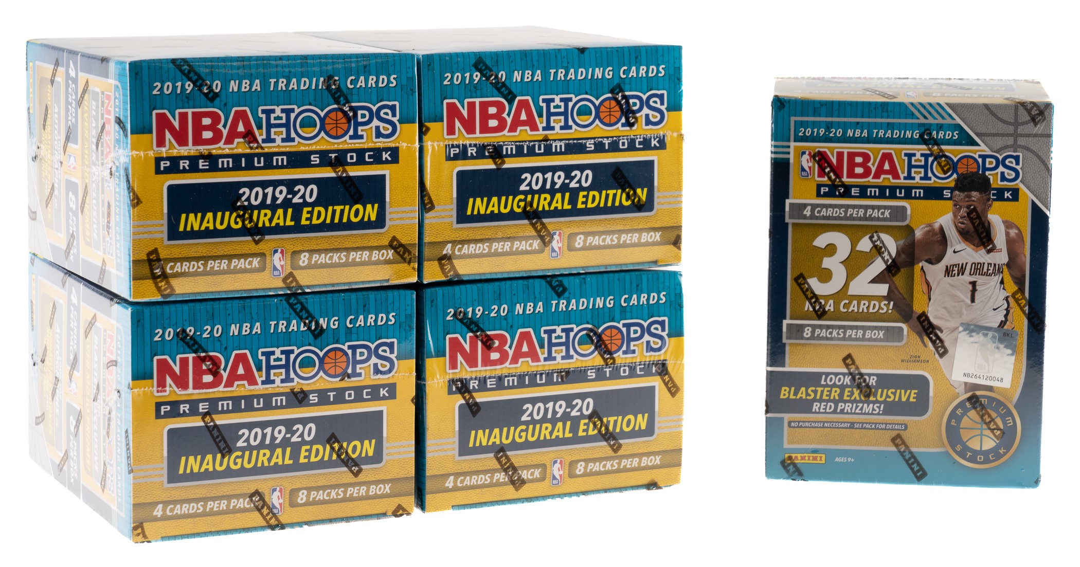 2019-2020 Panini NBA Hoops Premium Stock Basketball Blaster Box ...