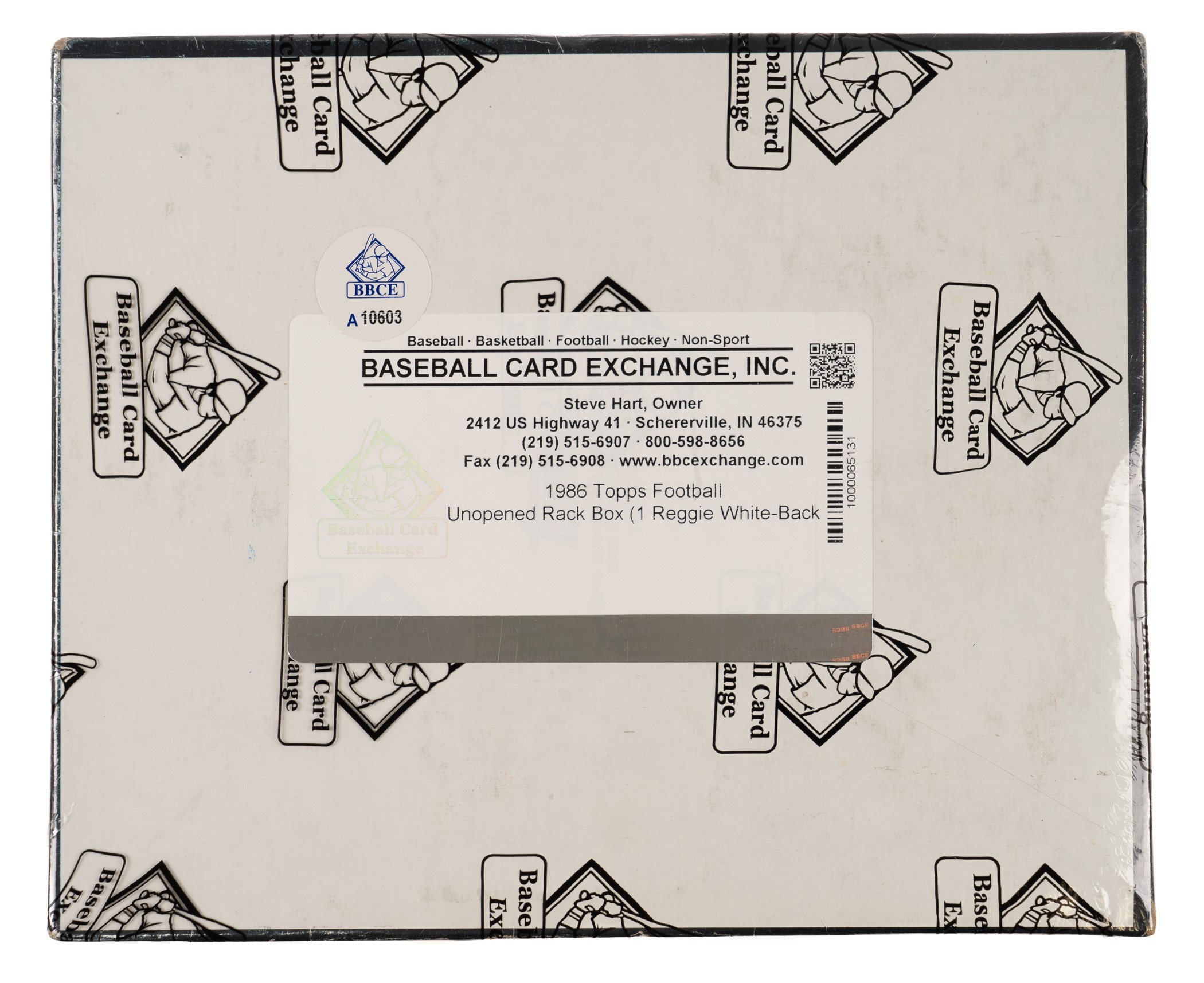 1986 Topps Football Unopened Rack Pack Box (24 Packs) with Reggie White ...