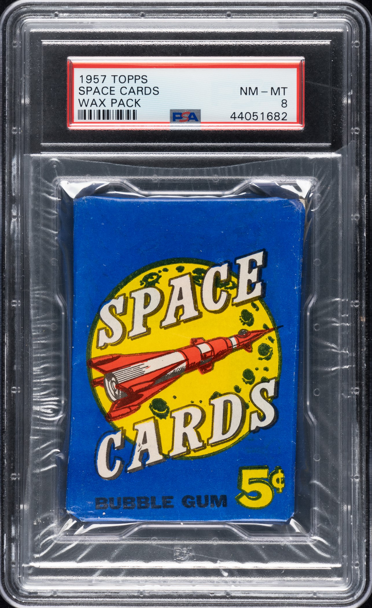 1957 Topps "Space Cards/Target: Moon" Unopened Five-Cent Wax Pack PSA ...