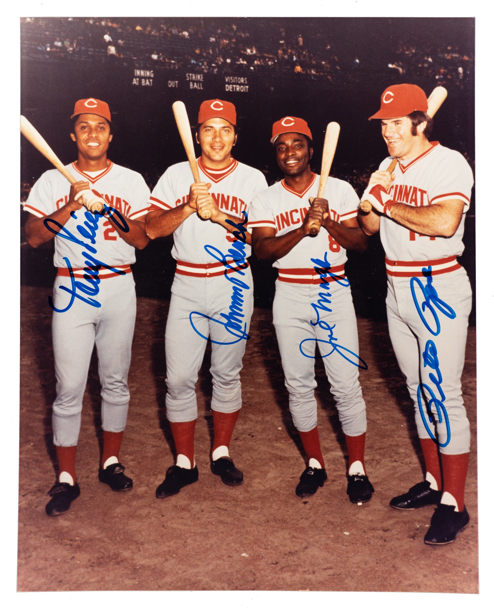"Big Red Machine" Signed Photograph - Rose, Bench, Morgan, and Perez ...