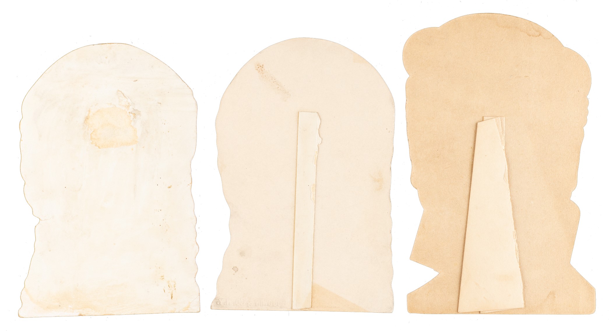 Circa 1880s Old Judge Cigarettes Die-cut Advertisement Trio | REA Archive