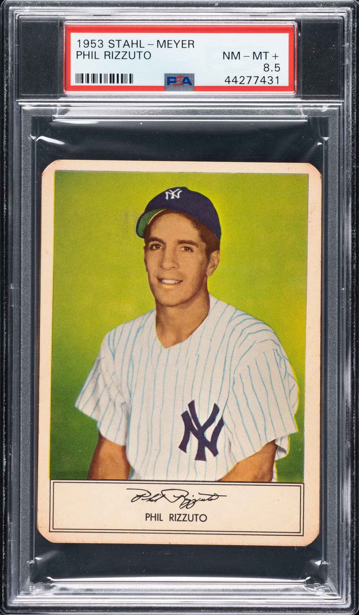 1953 Stahl-Meyer Franks Phil Rizzuto PSA NM-MT+ 8.5 | REA Archive