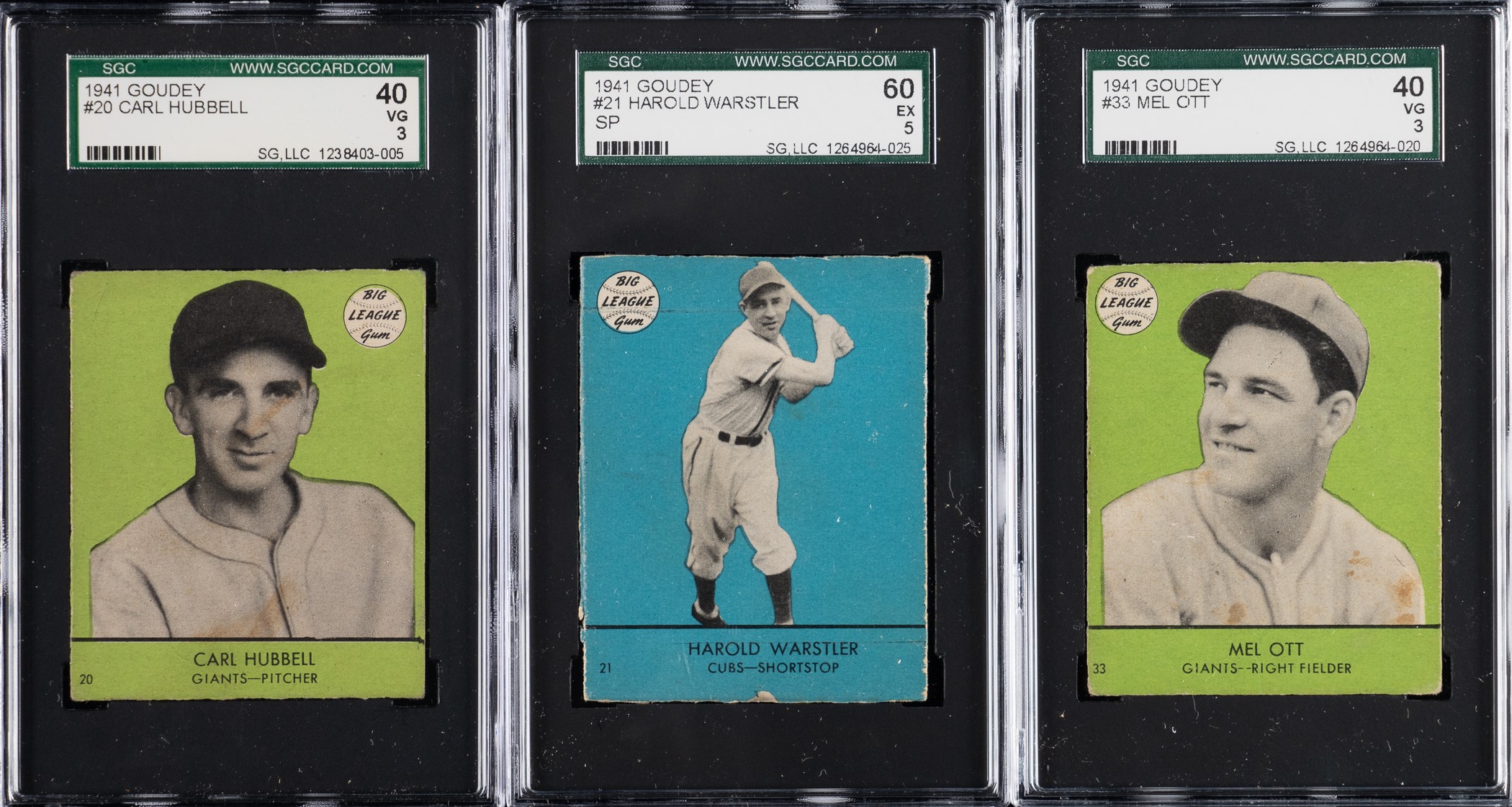 1941 R324 Goudey SGC-Graded Near-Complete Set (30/33) | REA Archive