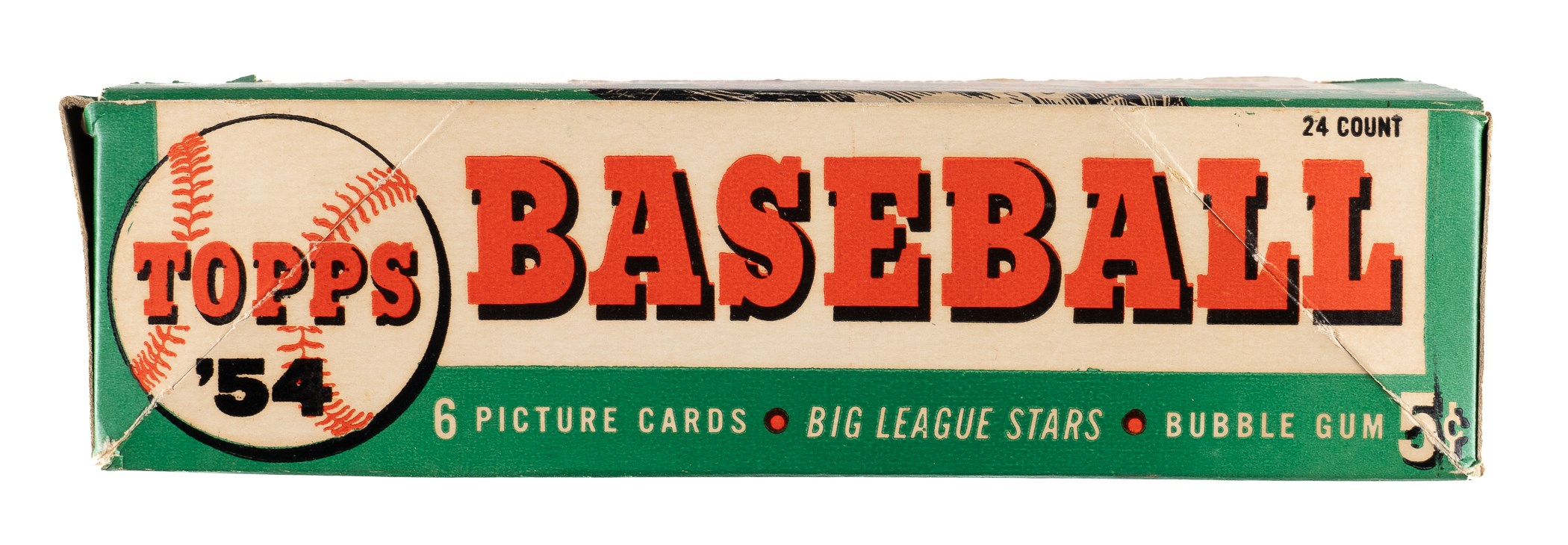 1954 Topps Five-Cent Display Box with Ted Williams on Lid - Dated 1954 ...