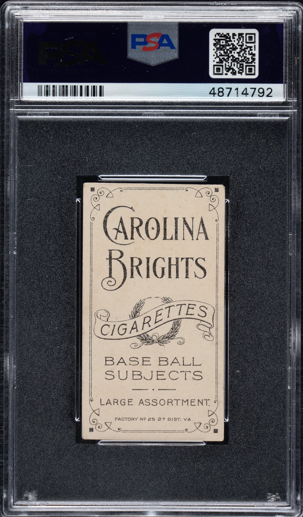 1909-1911 T206 White Border Ira Thomas PSA VG-EX 4 - Carolina Brights ...