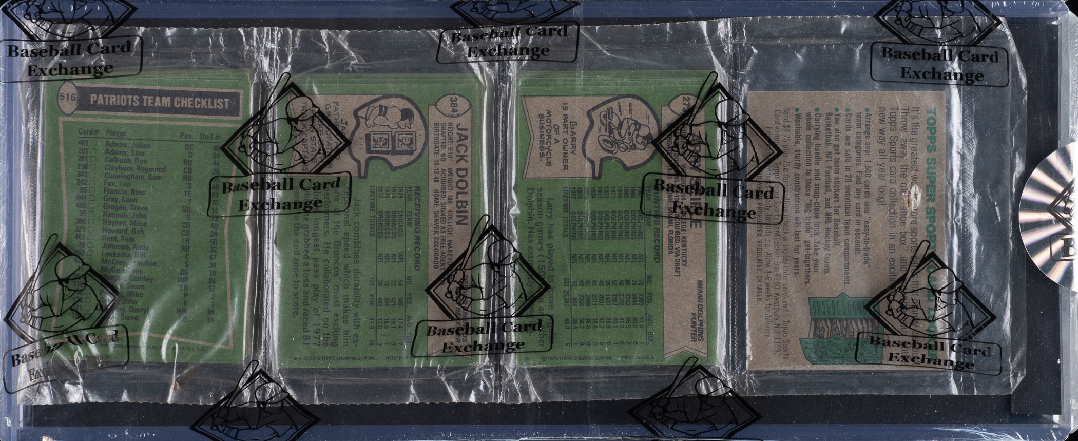 1978 Topps Unopened Rack Pack - Joe Greene on Top - BBCE | REA Archive